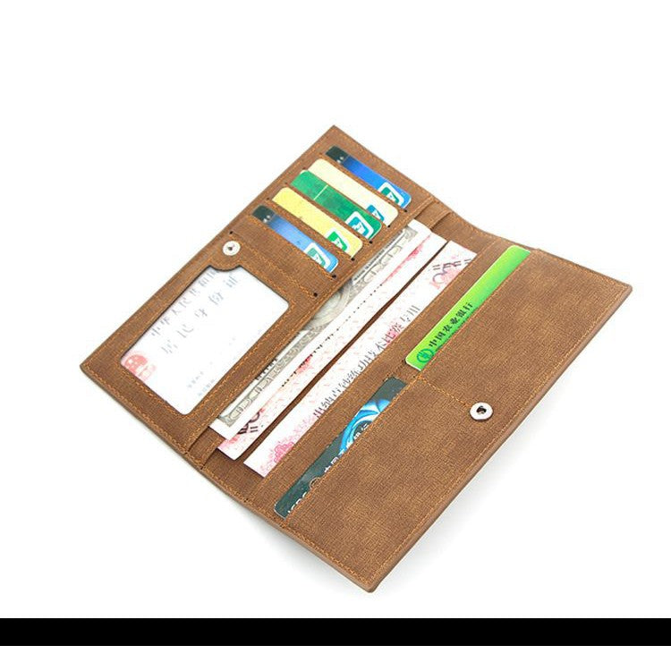 Menbense Long Synthetic Leather Wallet for Men Women – importedgear.pk